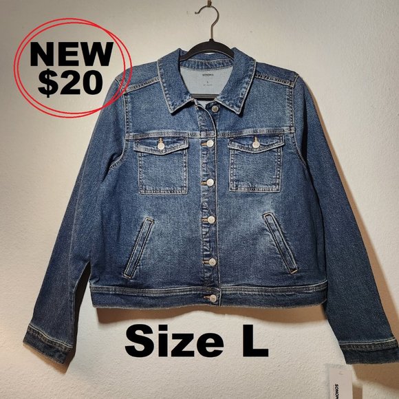 Sonoma | Jackets & Coats | New Womens Sonoma Crop Jean Jacket Size ...